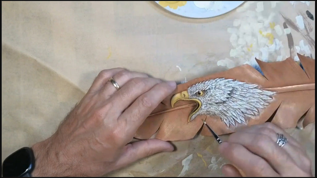 Eagle on a Feather Pt 2 - Coloring with Jim Linnell – Elktracks Studio