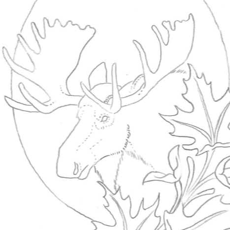 Free Pattern for Moose Figure Carving Workshop – Elktracks Studio
