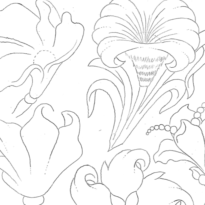 Free Pattern for Carving Non-Traditional Flowers – Elktracks Studio
