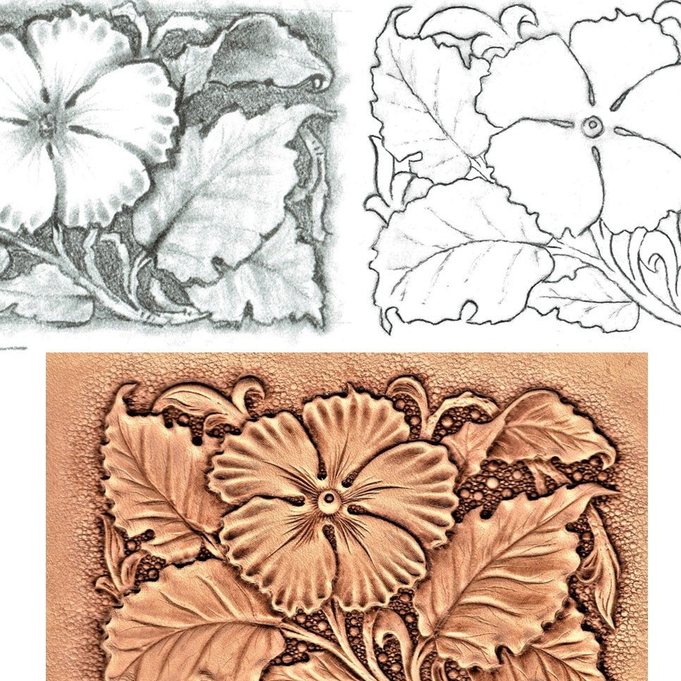 Free Leathercraft Pattern for Western Flower by Bob Moline – Elktracks ...