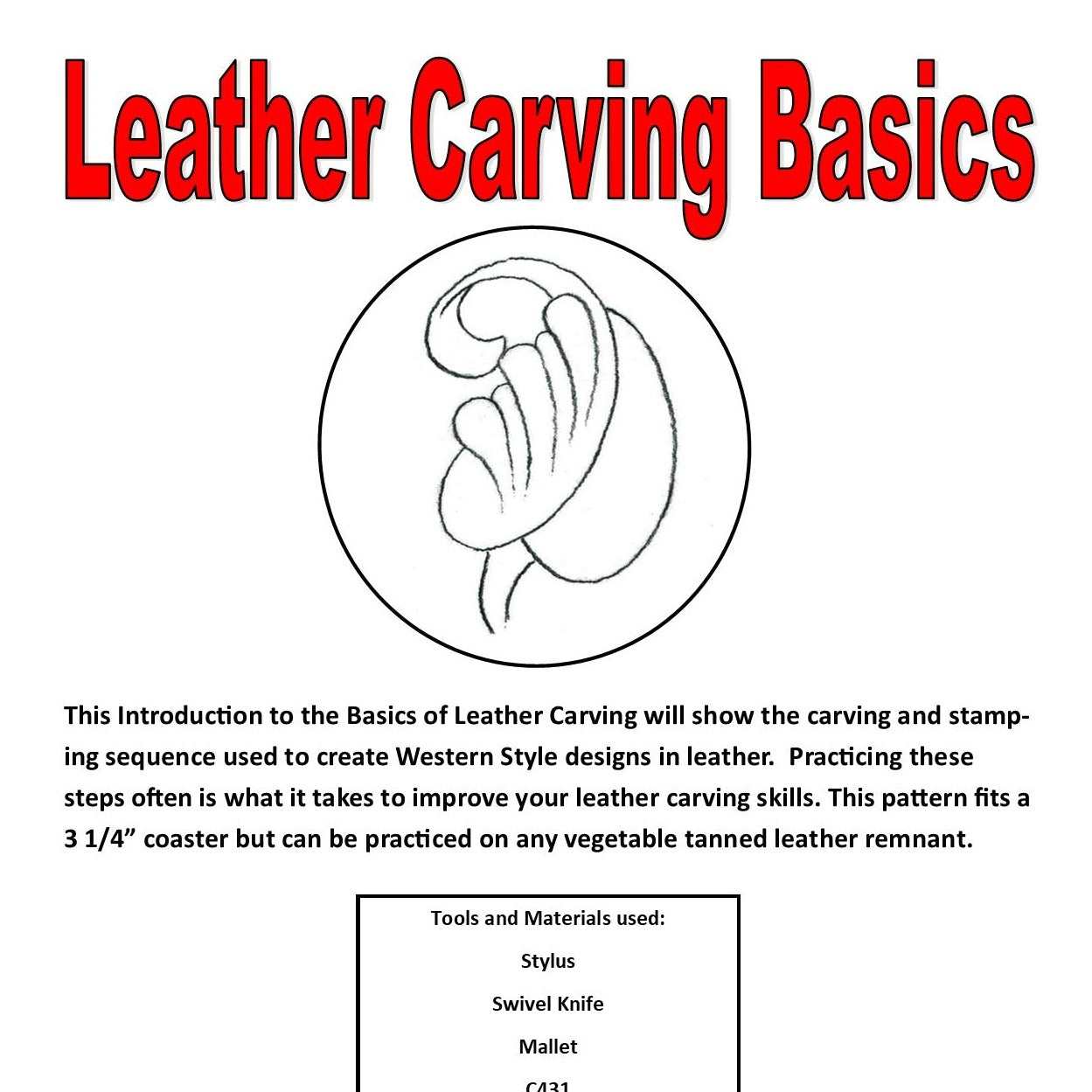 Leather Carving Basics – Elktracks Studio