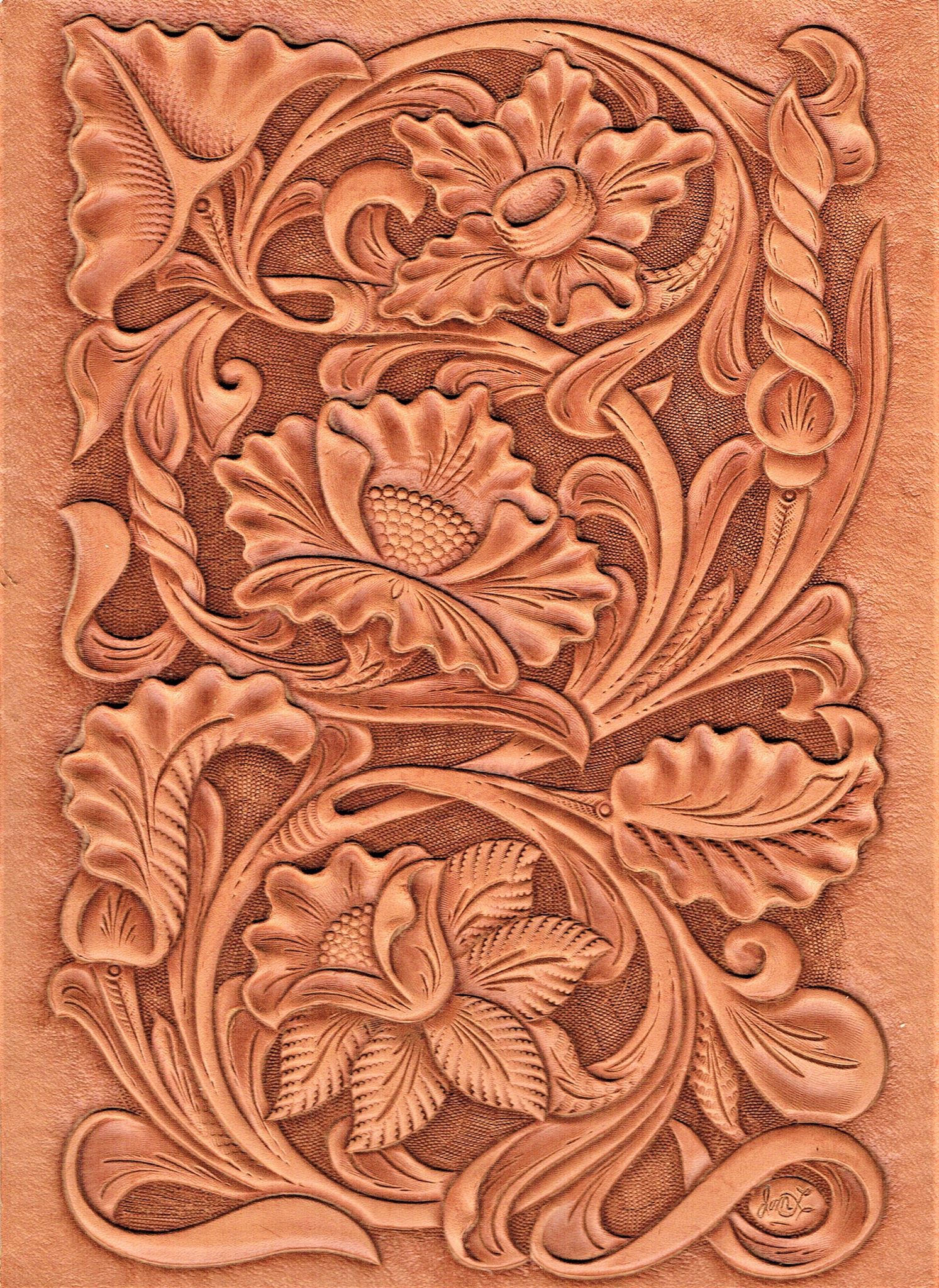 Free Pattern for Northwest Style Leather Carving – Elktracks Studio