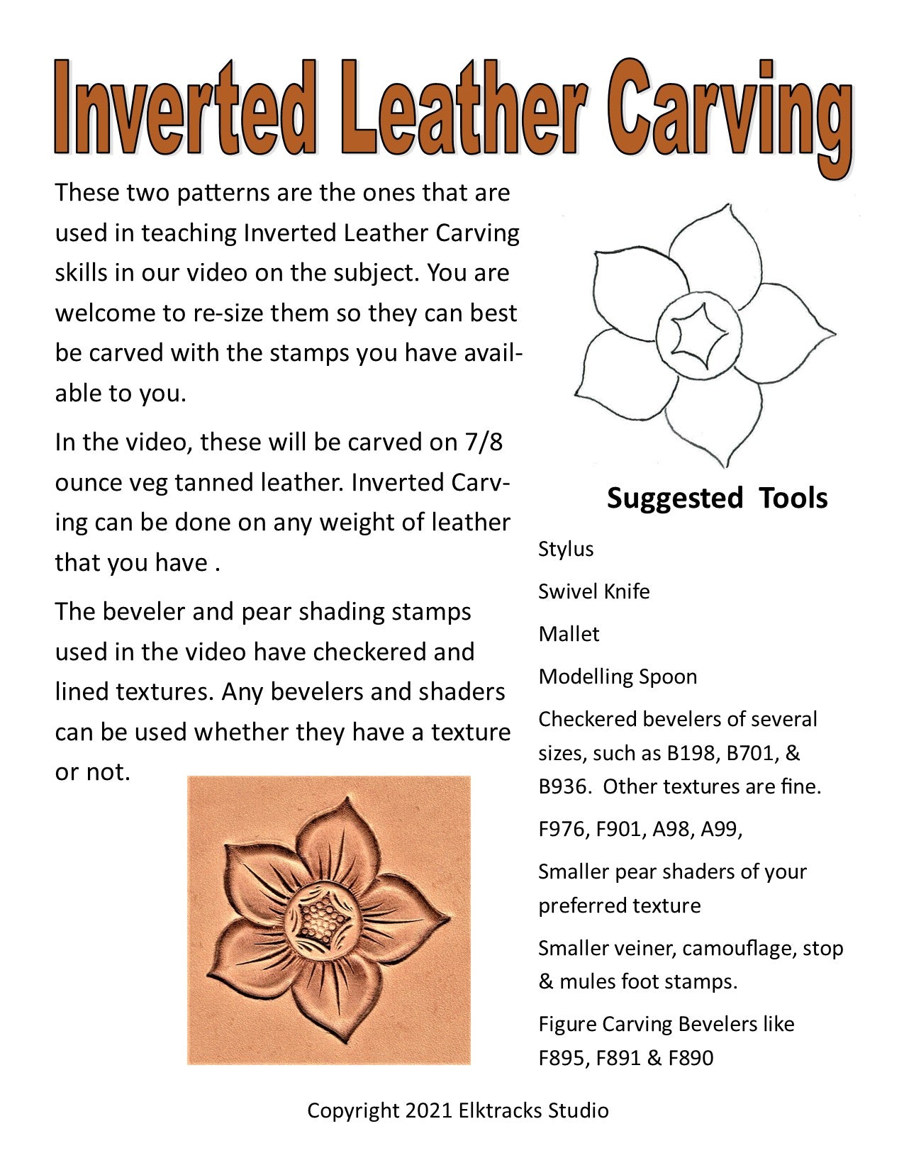 Inverted Carving Pattern by Jim Linnell – Elktracks Studio