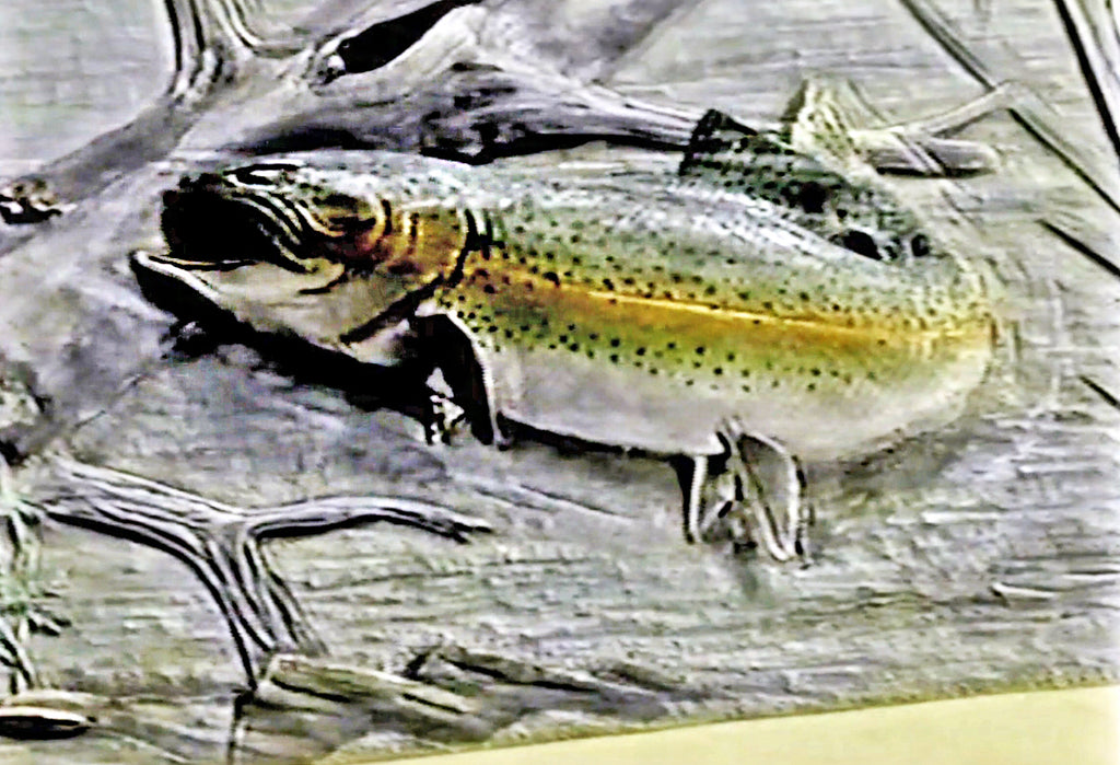 Extreme Embossing: Rainbow Trout by Robb Barr – Elktracks Studio