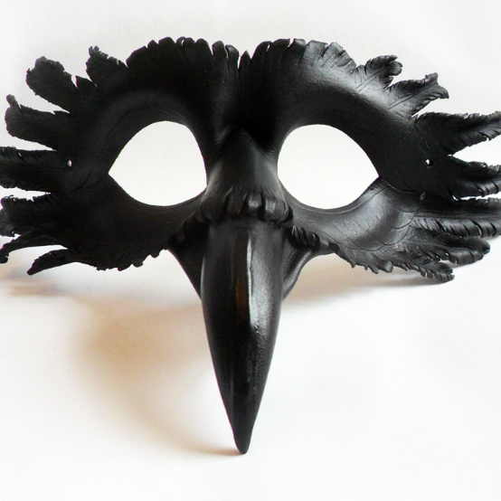 Raven Masquerade Mask Raven Skull Bird Nose Masquerade Mask Black